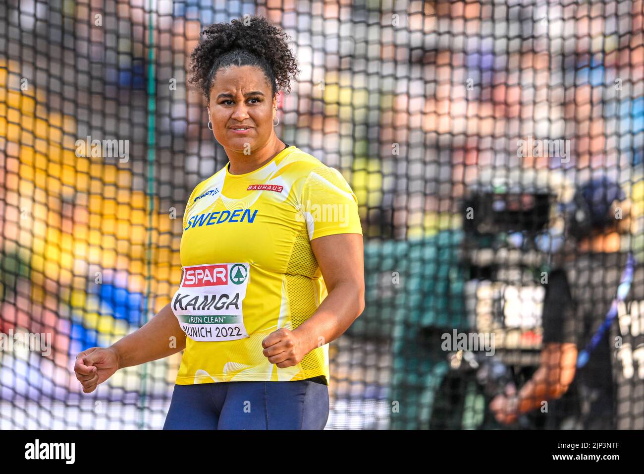 MUNCHEN, GERMANY - AUGUST 15: Vanessa Kamga of Sweden competing in ...