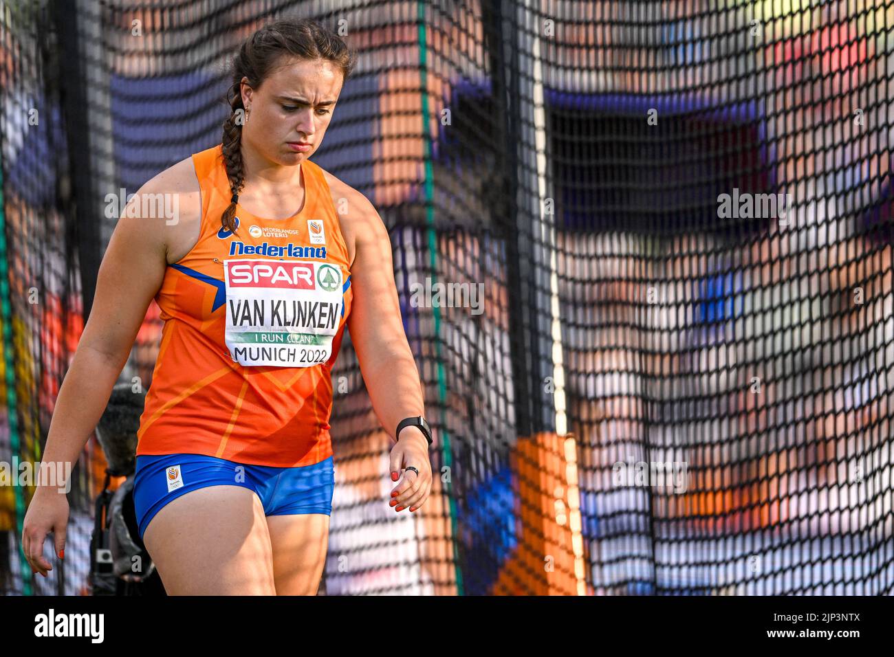MUNCHEN, GERMANY - AUGUST 15: Jorinde van Klinken of Netherlands ...