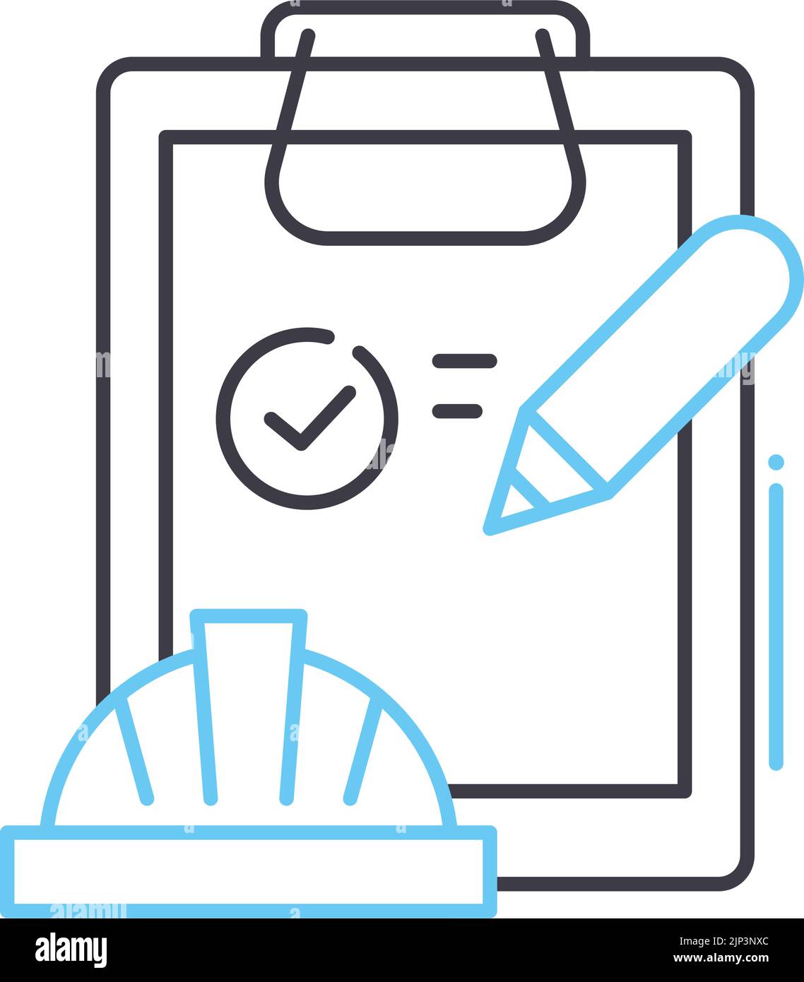 Audit review line icon Cut Out Stock Images & Pictures - Alamy