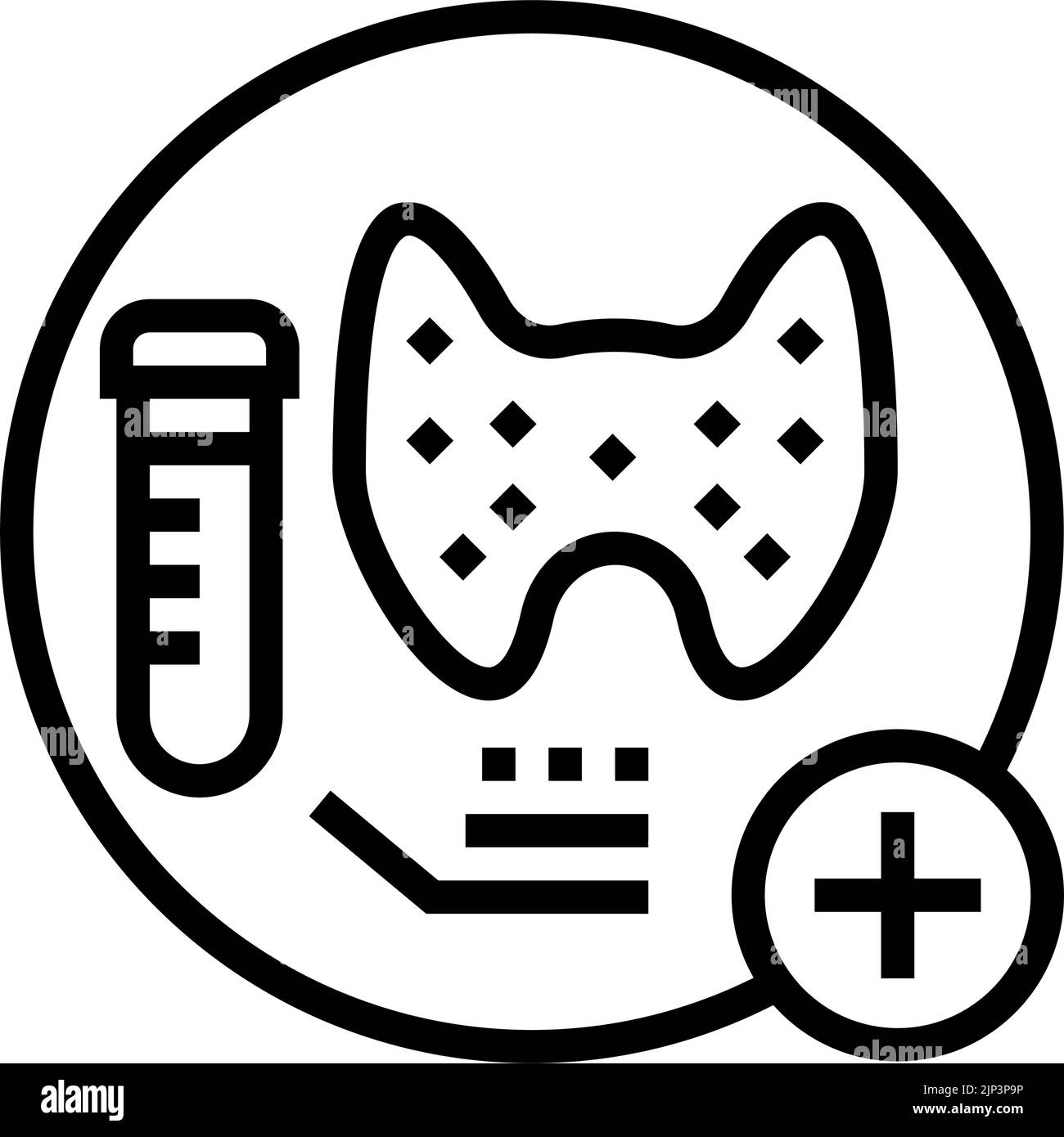 thyroid function tests health check line icon vector illustration Stock ... thyroid function tests health check line icon vector illustration Stock ...