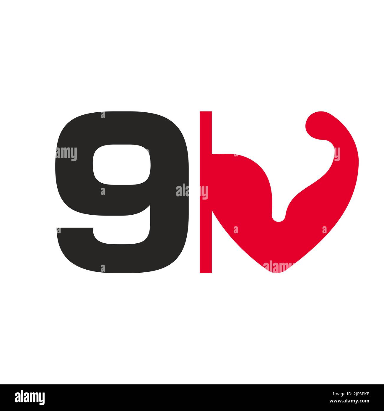 Letter 9 Fitness Logo Design. Healthy Arm Body Builder Logo Design ...