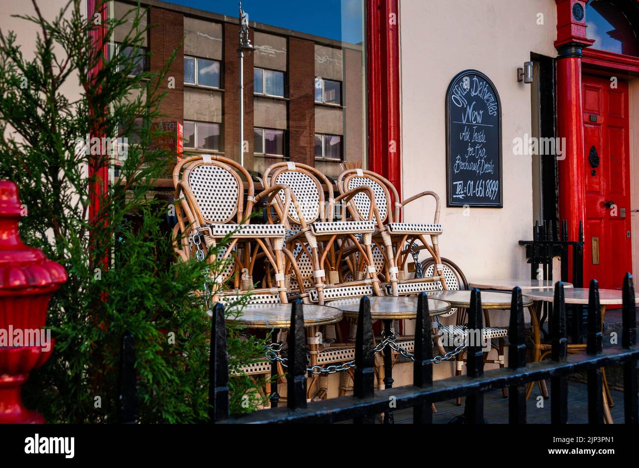 Stacked chirs hi-res stock photography and images - Alamy