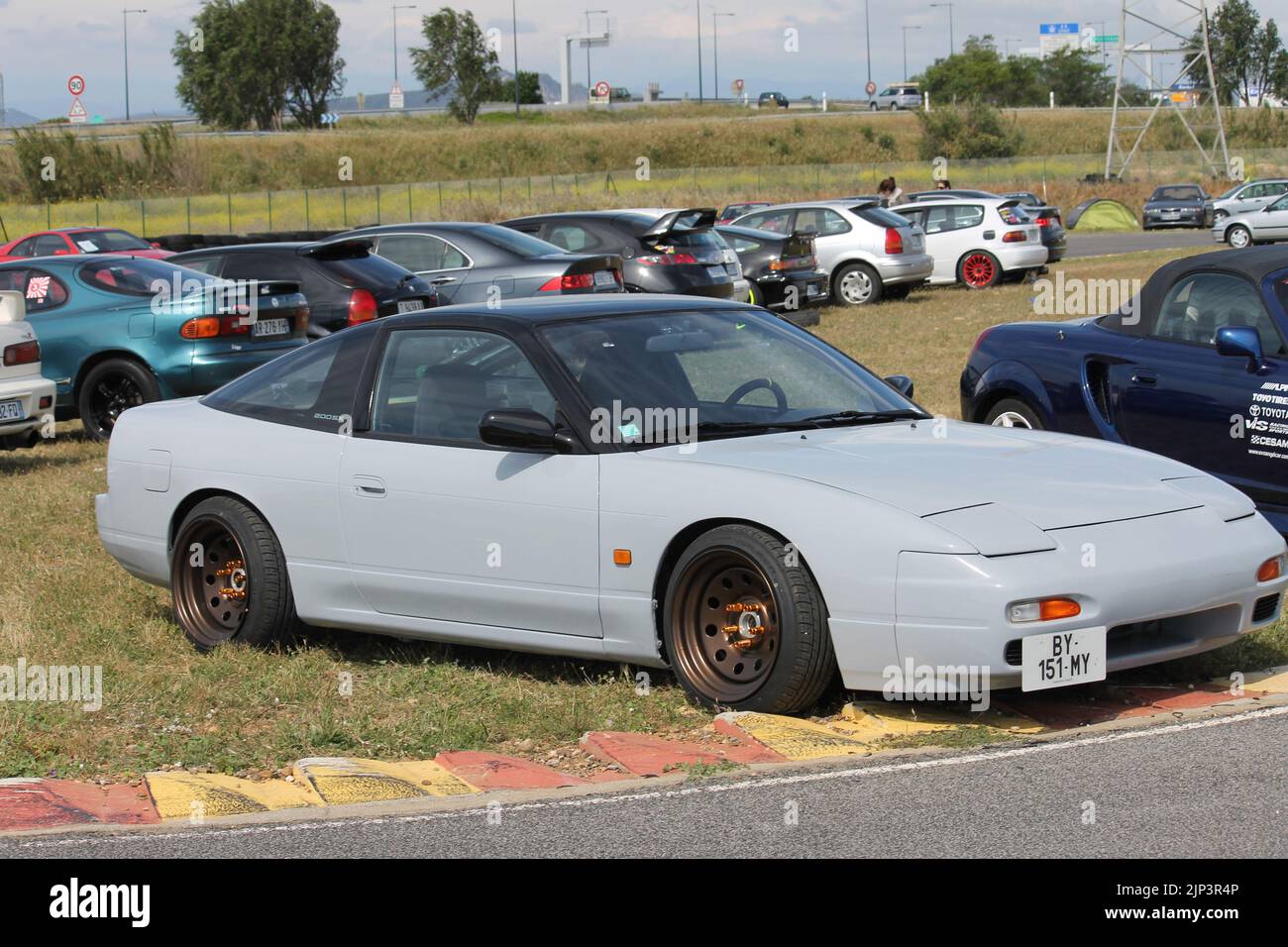 A Custom performance of Nissan Silvia S13 sports car Stock Photo - Alamy