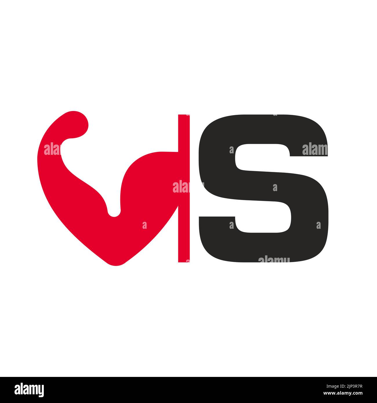 Letter S Fitness Logo Design. Healthy Arm Body Builder Logo Design ...