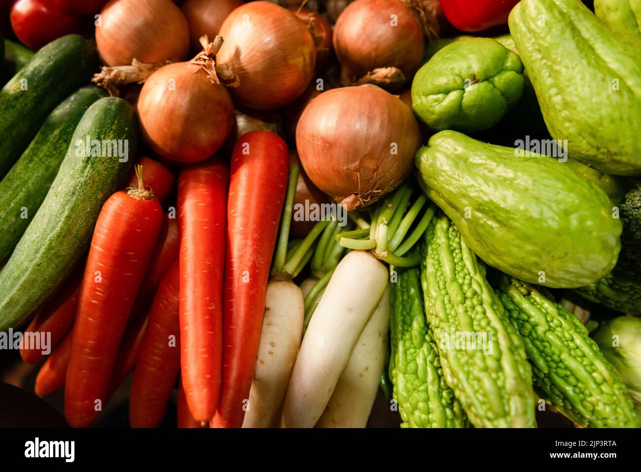 Selection of fresh vegetables Stock Photo - Alamy