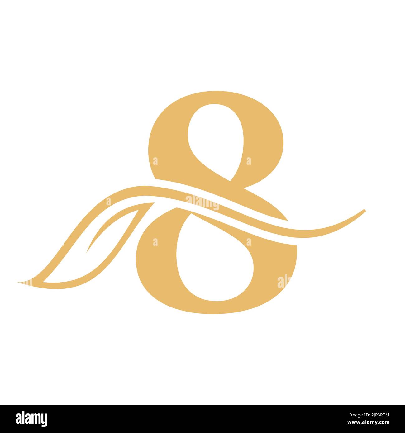 Letter 8 Beauty Flower Logo with Creative Concept Beauty, salon, Spa ...