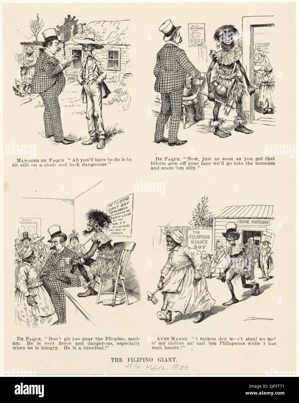 The Filipino Giant - Walter Hugh McDougall Stock Photo - Alamy