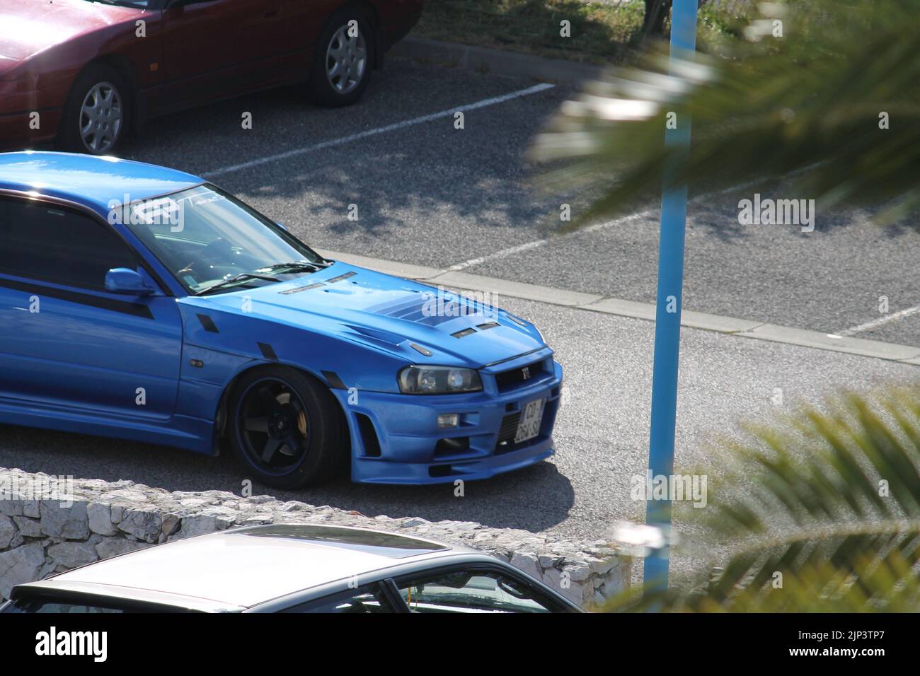 A blue classic Nissan Skyline GT-R Stock Photo - Alamy