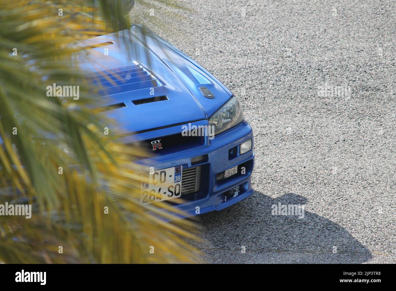 A blue classic Nissan Skyline GT-R Stock Photo - Alamy