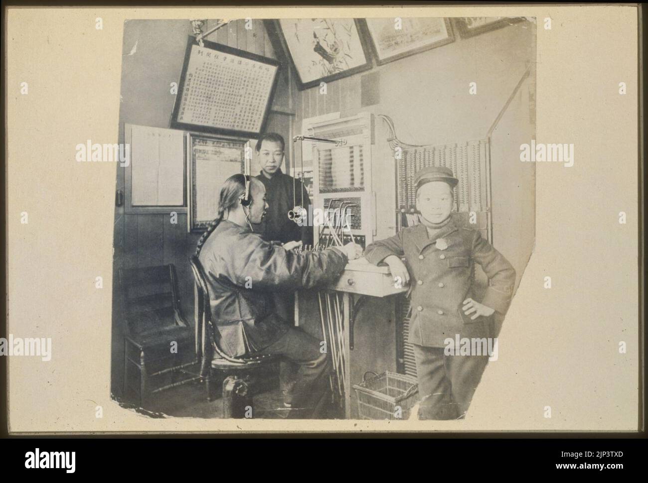 The First Chinese telephone operator in Chinatown, San Francisco Stock ...