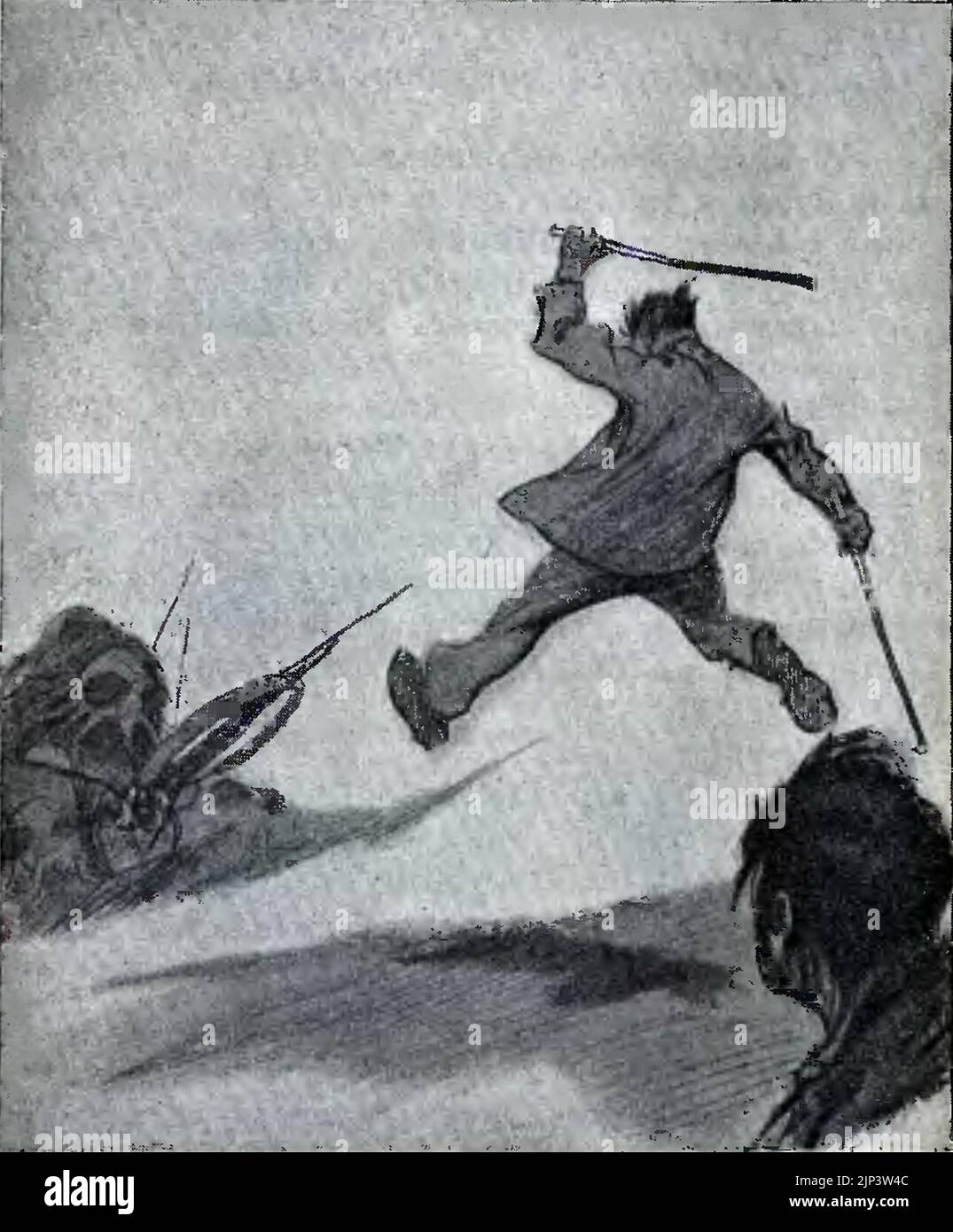 The First Men In The Moon by Claude Shepperson 09b Stock Photo - Alamy