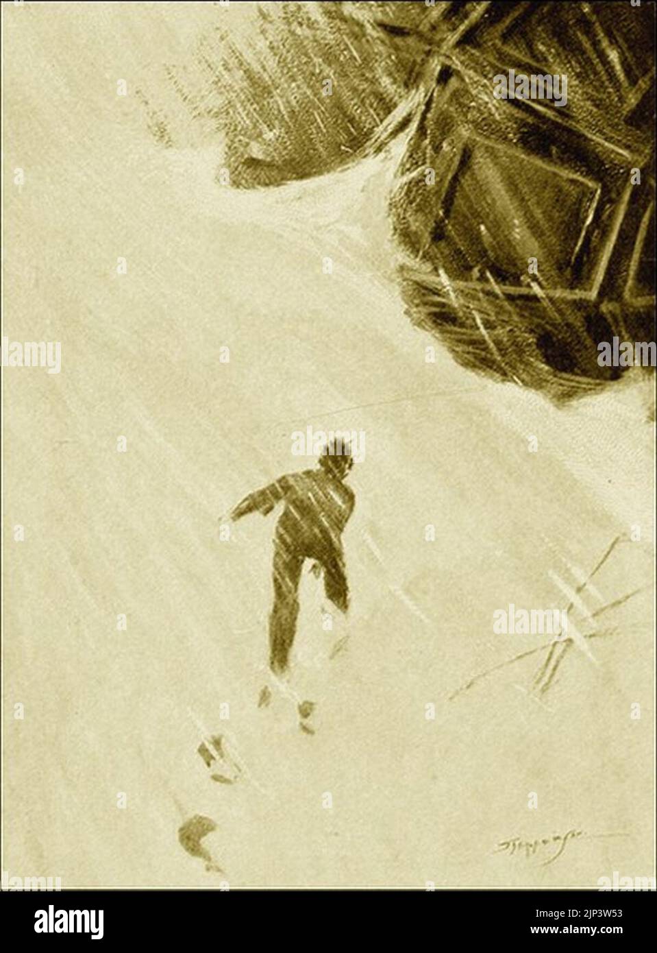 The First Men In The Moon by Claude Shepperson 10 Stock Photo - Alamy