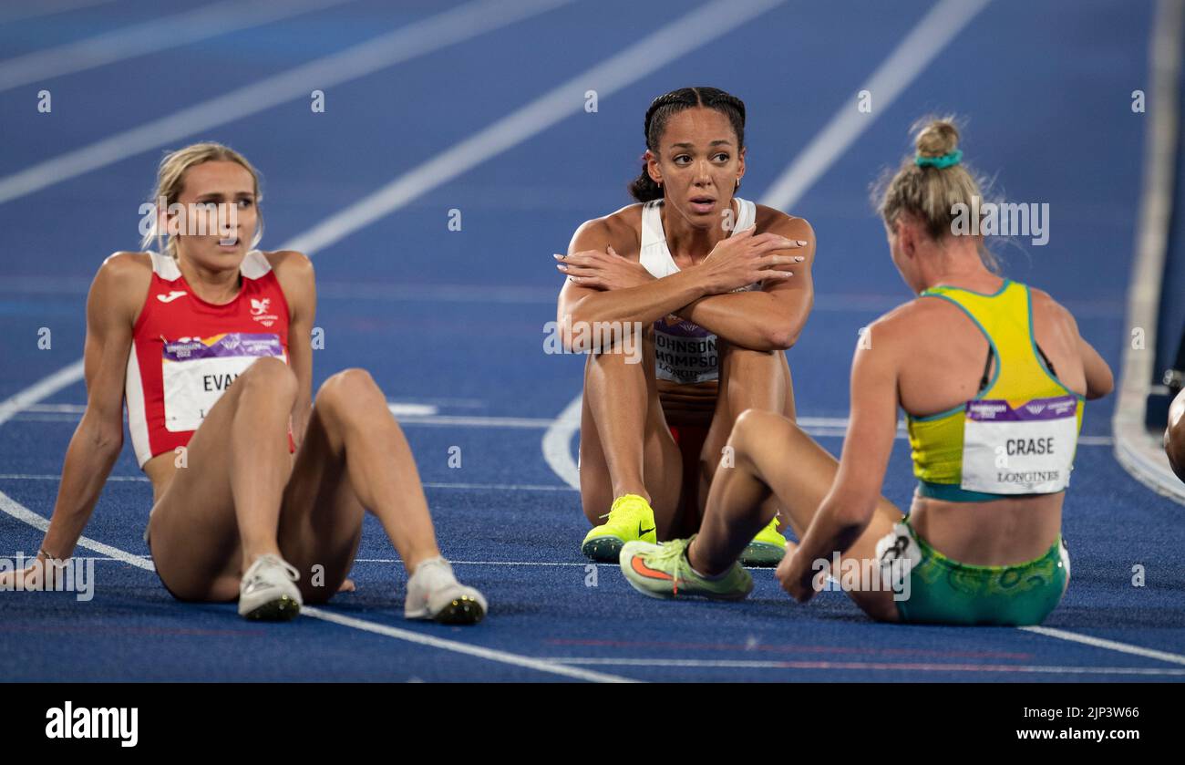 Katarina Johnson-Thompson of England competing in the women's 800m ...