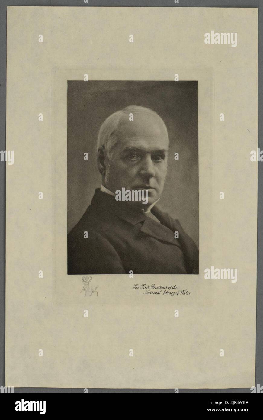 The first President of the National Library of Wales Stock Photo - Alamy