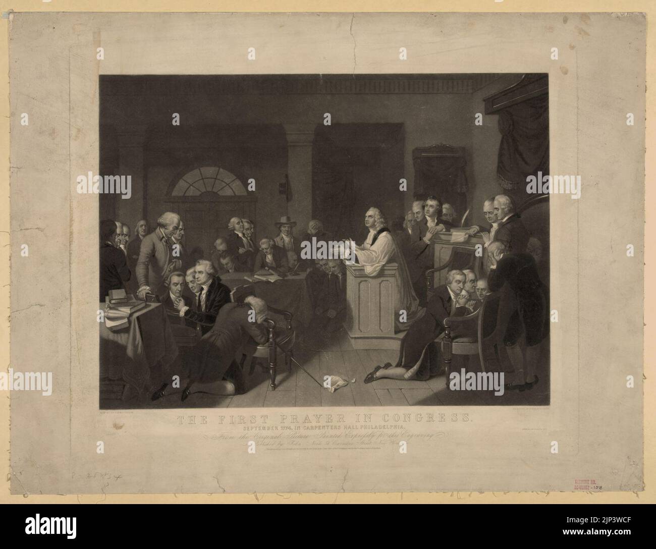 The prayer in the first congress hi-res stock photography and images ...