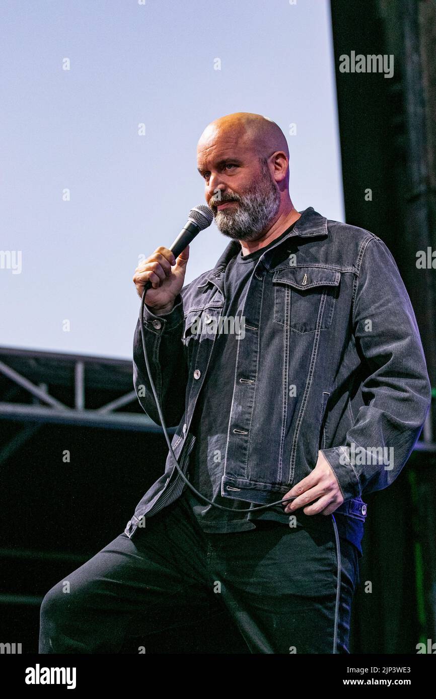 Tom Segura performs at the Great Outdoor Comedy Festival. (Photo by Ron ...