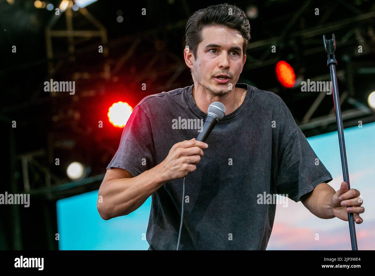 Michael Blaustein performs at the Great Outdoor Comedy Festival. (Photo ...