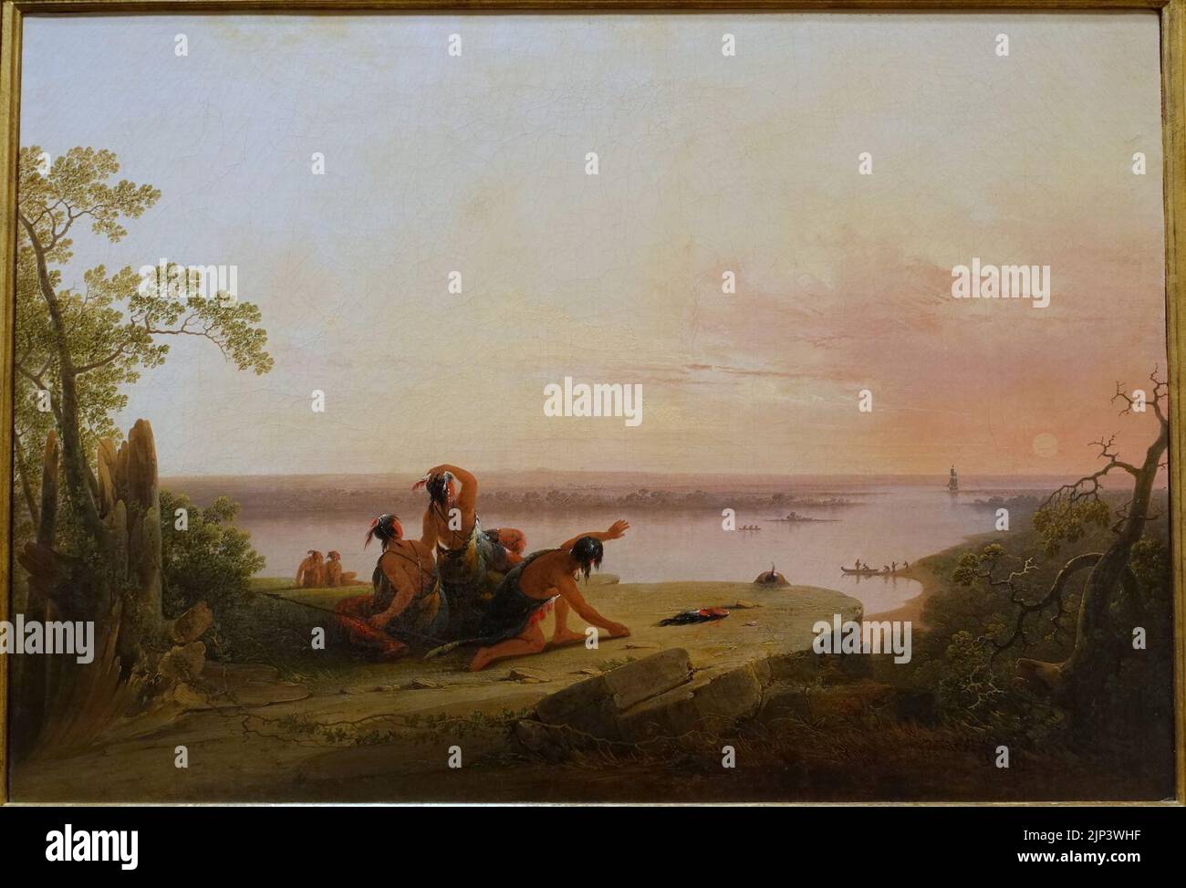 The First Ship by Joshua Shaw, c. 1840-1850 Stock Photo - Alamy