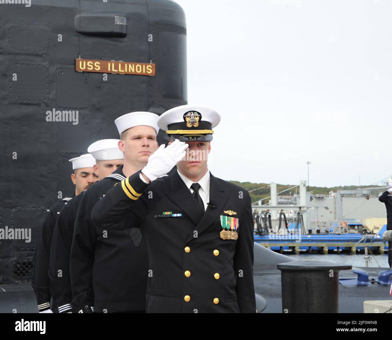 The first watch stands ready to assume the duty aboard USS Illinois ...