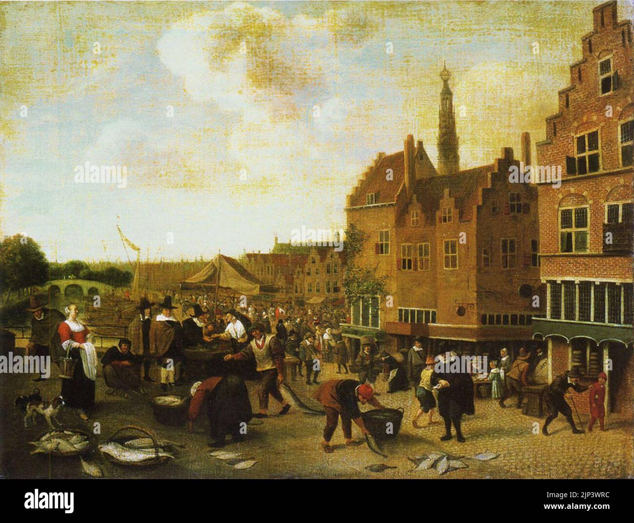 The Fish Market in Leiden Stock Photo - Alamy