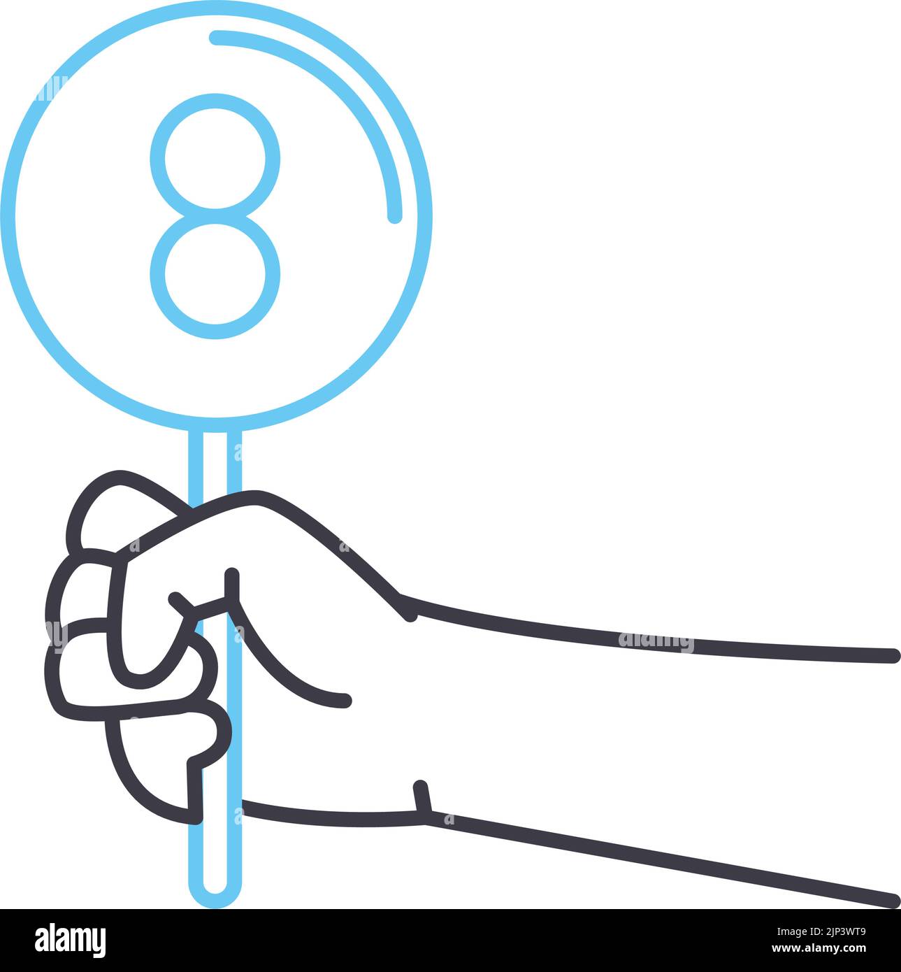 auction line icon, outline symbol, vector illustration, concept sign ...