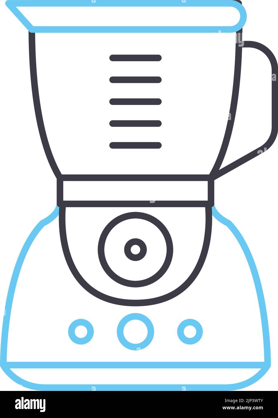 blender line icon, outline symbol, vector illustration, concept sign ...