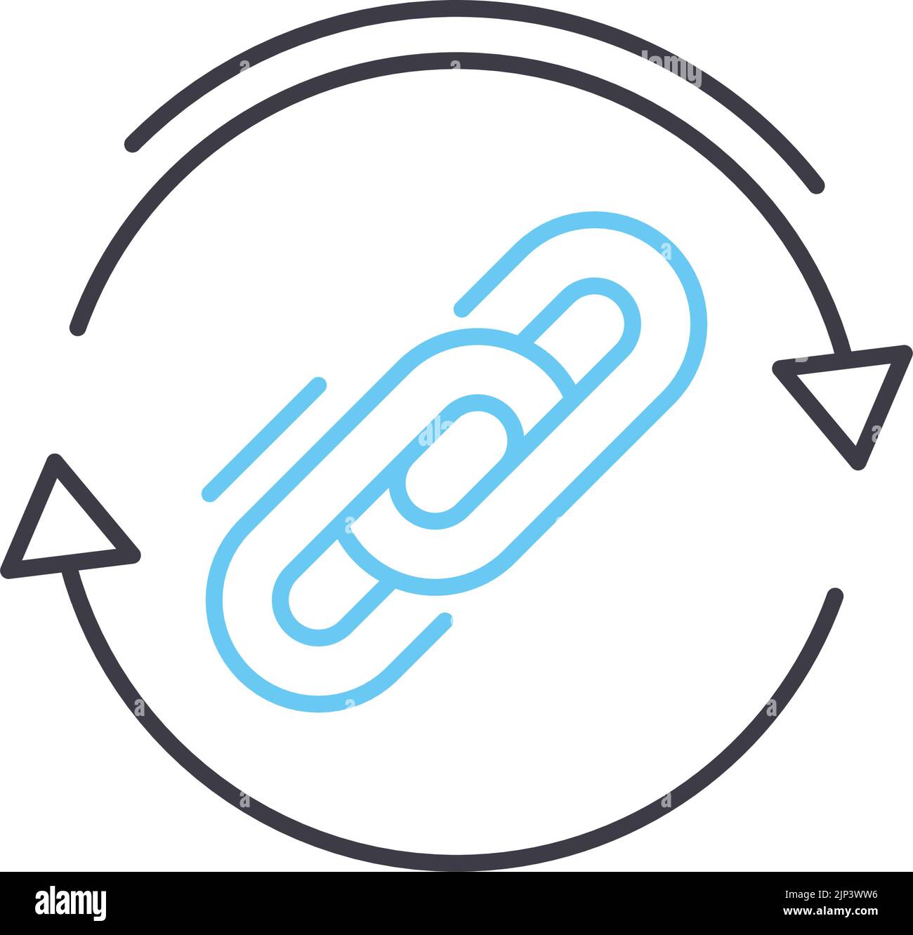 backlinks line icon, outline symbol, vector illustration, concept sign Stock Vector Image & Art ...