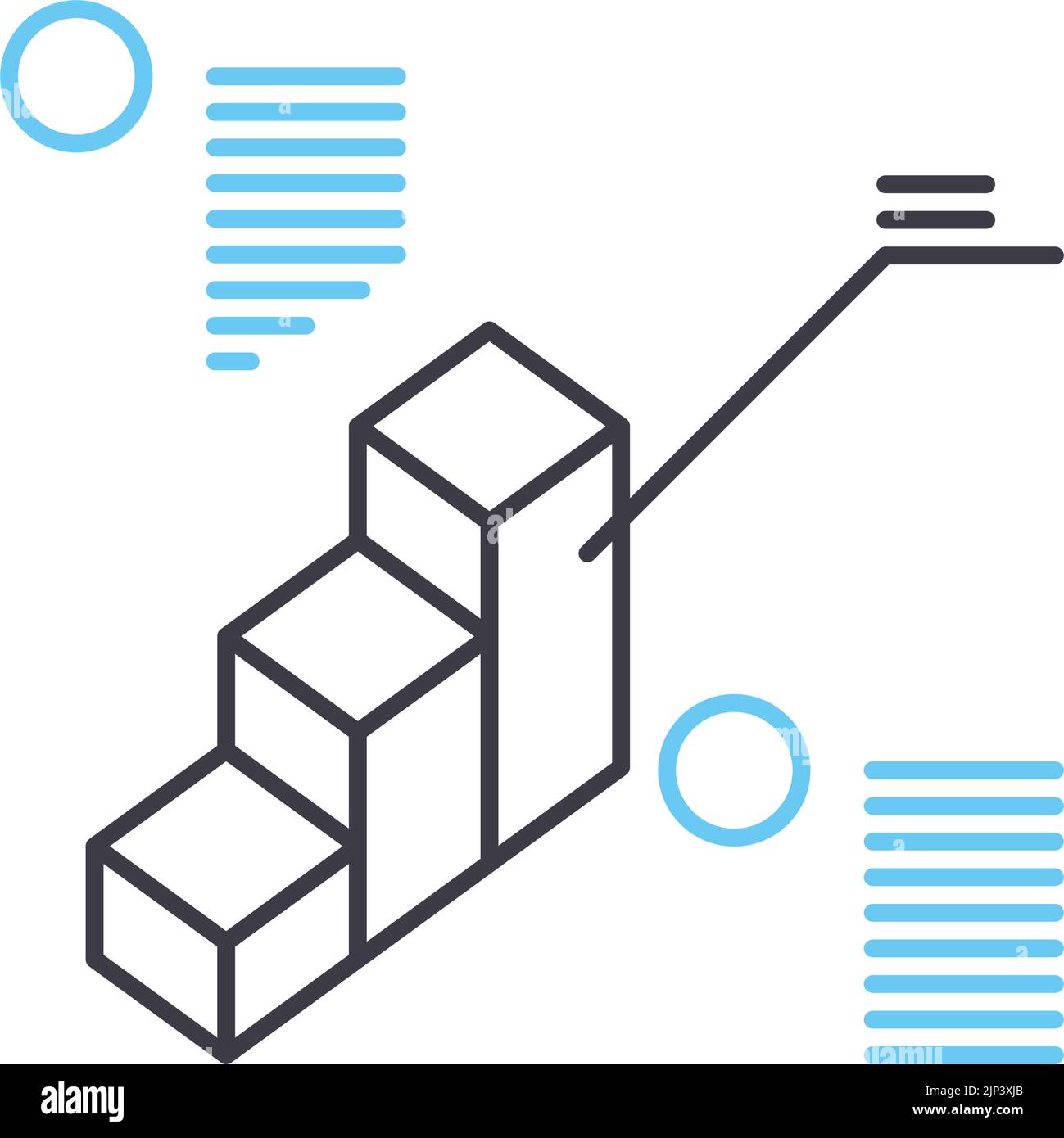 benchmarking line icon, outline symbol, vector illustration, concept ...