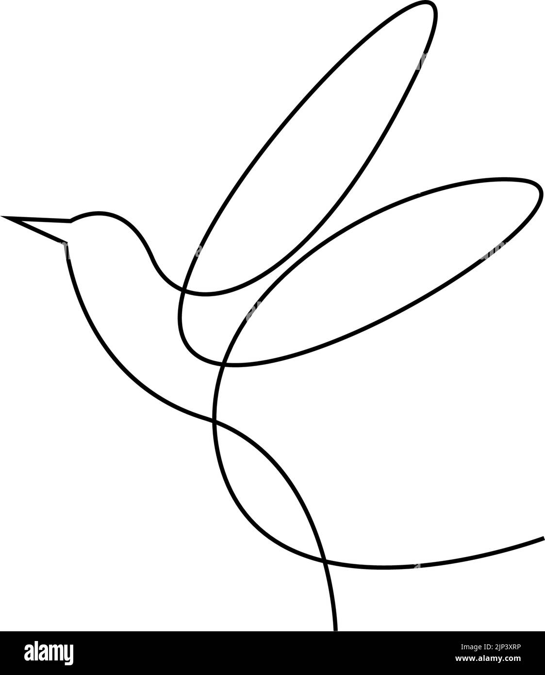 Bird line art image icon design illustration template Stock Vector ...