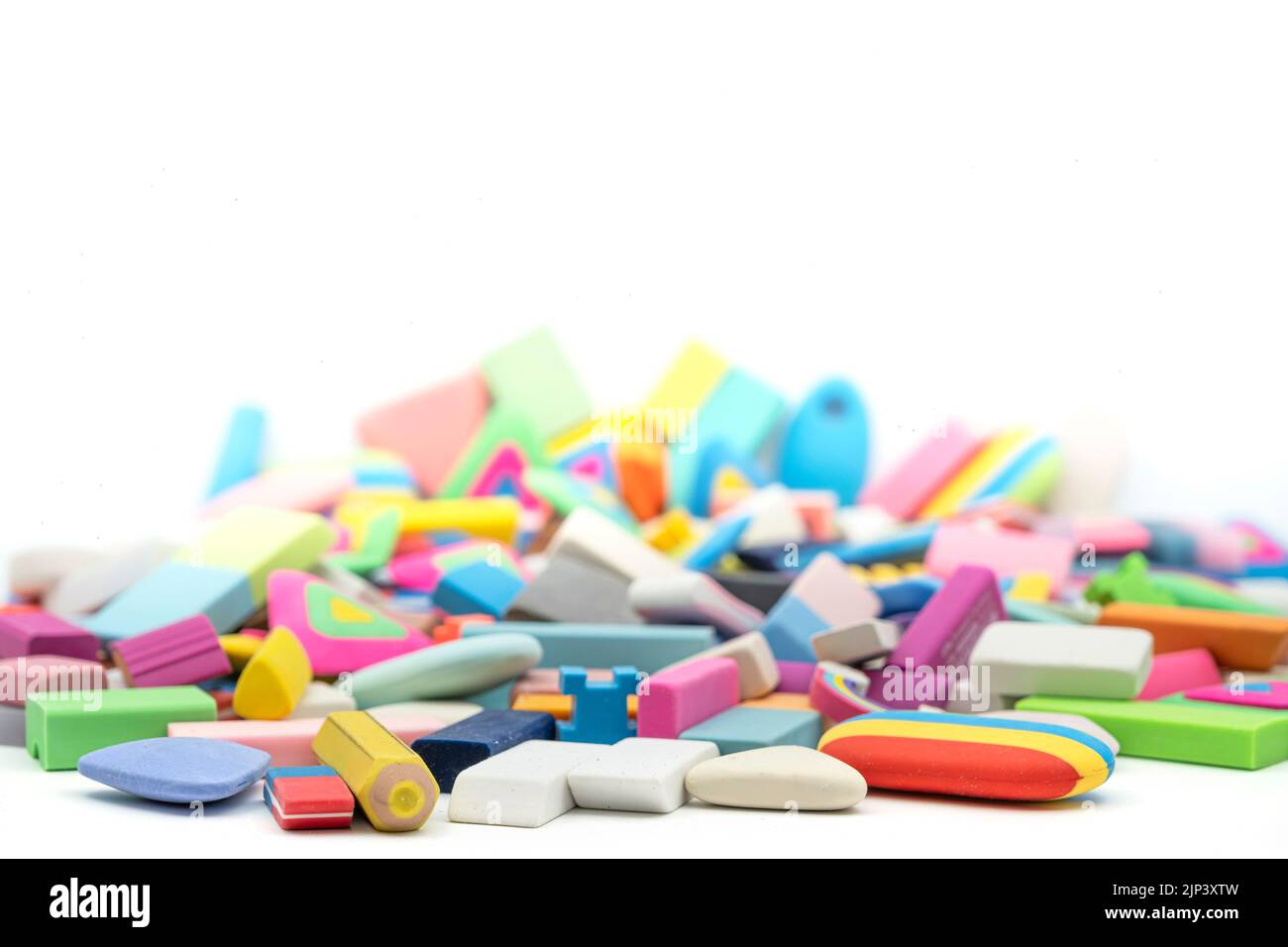 Various shapes colors erasers hi-res stock photography and images - Alamy