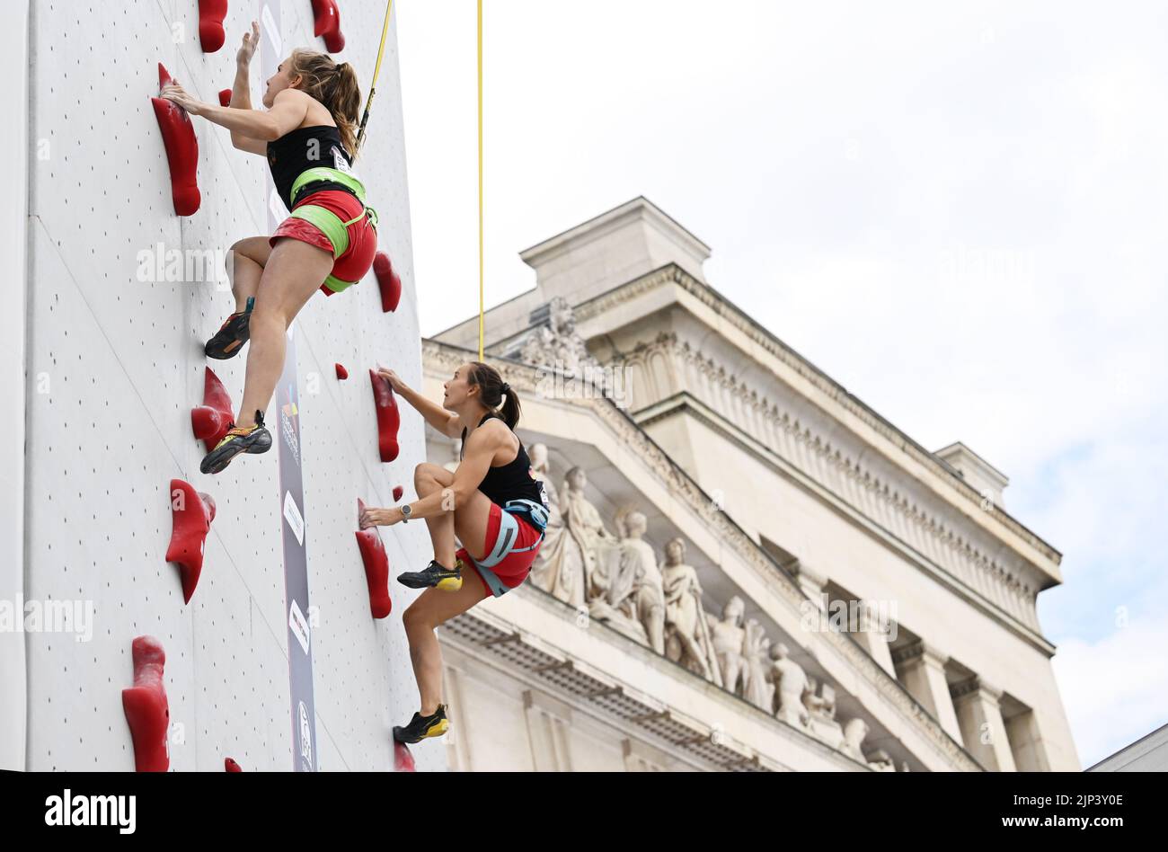 Munich, Germany. 15th Aug, 2022. European Championships, climbing ...