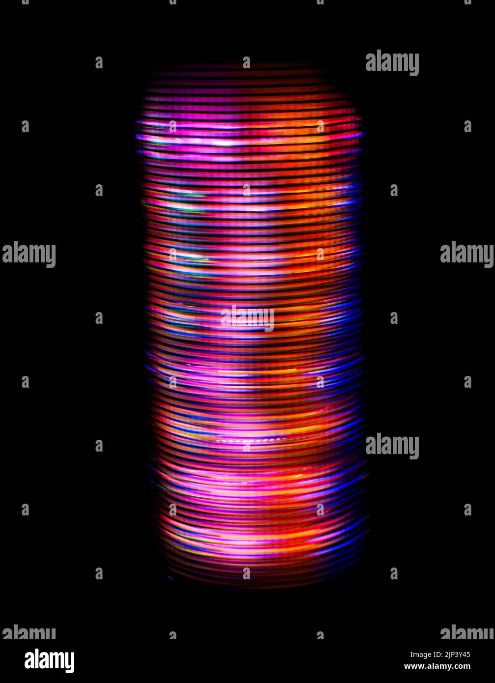 Abstract led light trails on the dark Stock Photo - Alamy