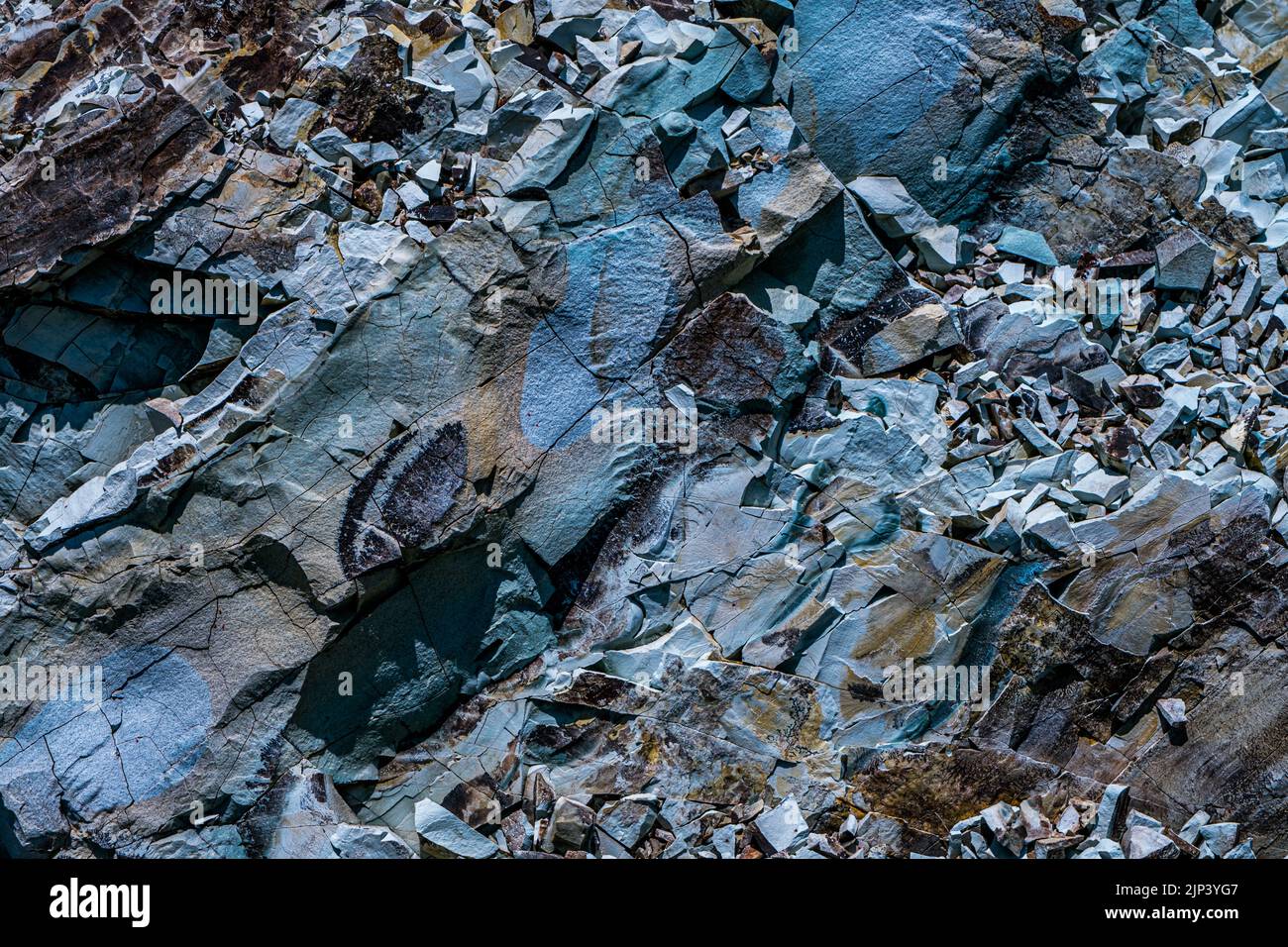 blue natural rock texture, close view Stock Photo - Alamy