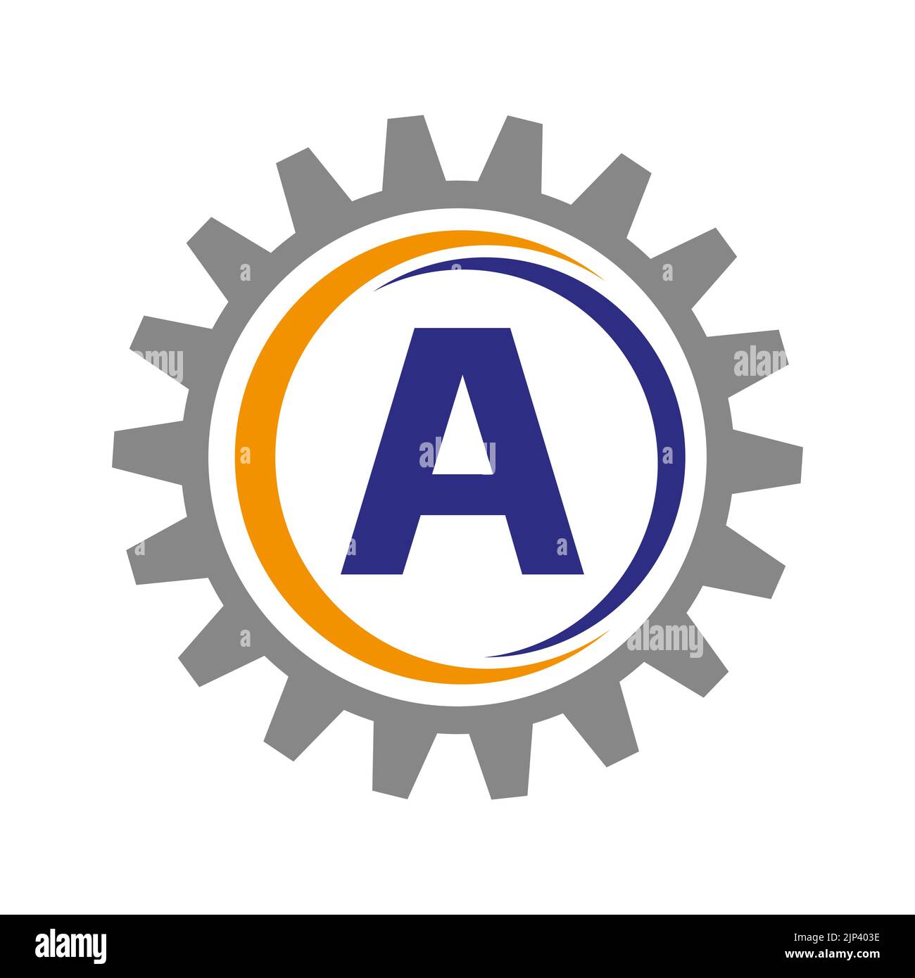 Letter A Gear Logo Design Template. Automotive Gear Logo for Business ...