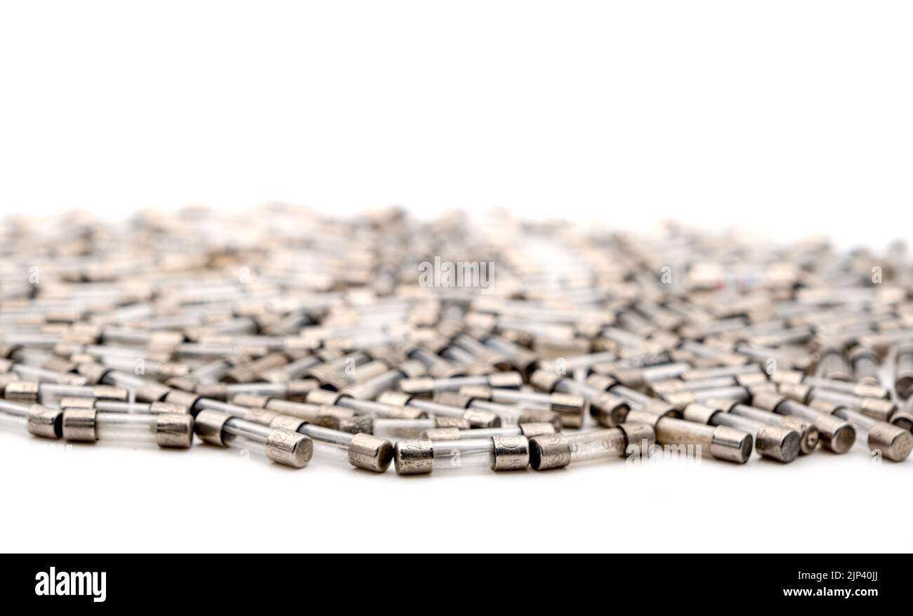 electrical old fuse in glass capsule Stock Photo - Alamy