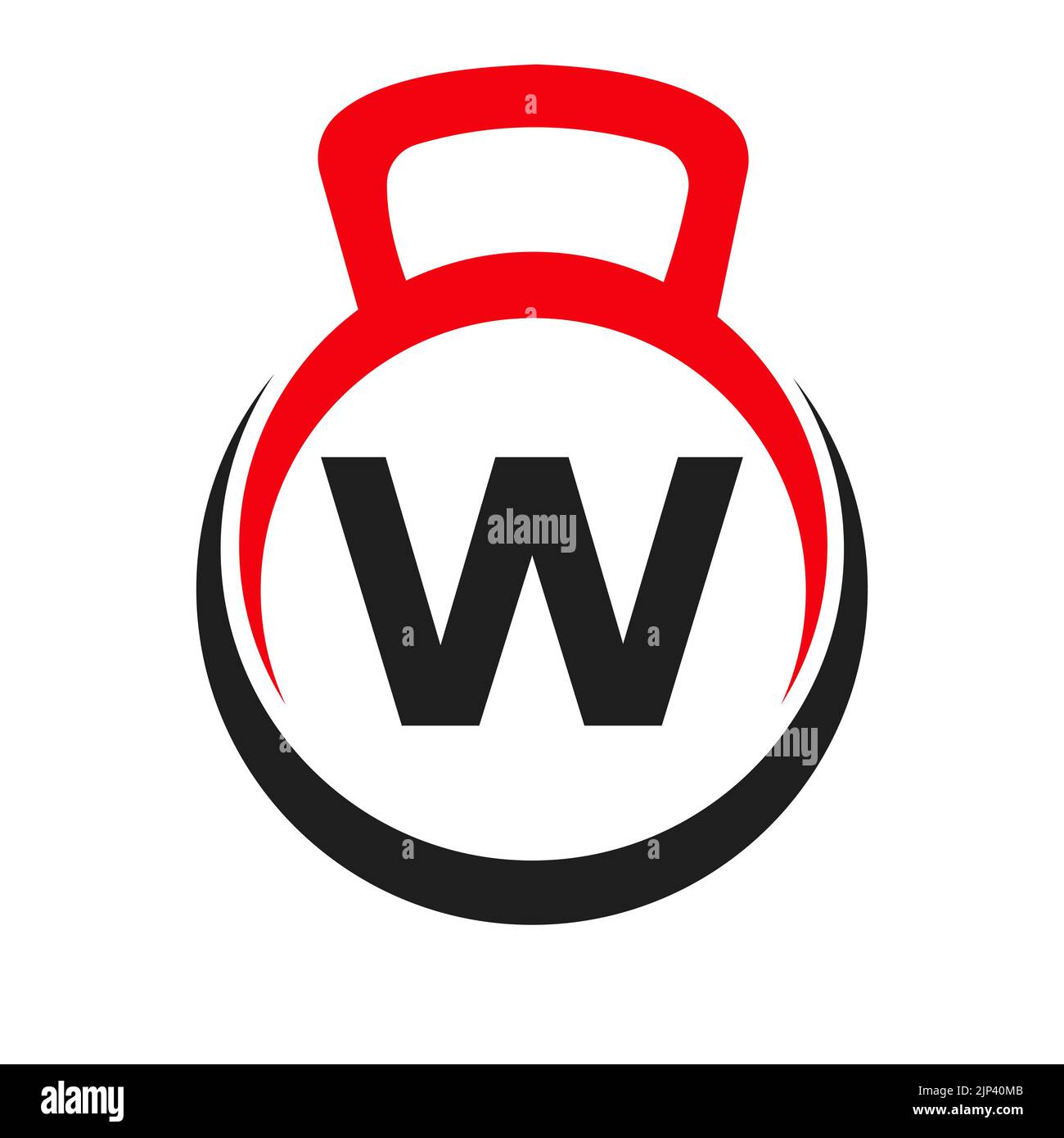 Letter W Fitness Gym Logo Vector Template. Fitness Logo Element on ...