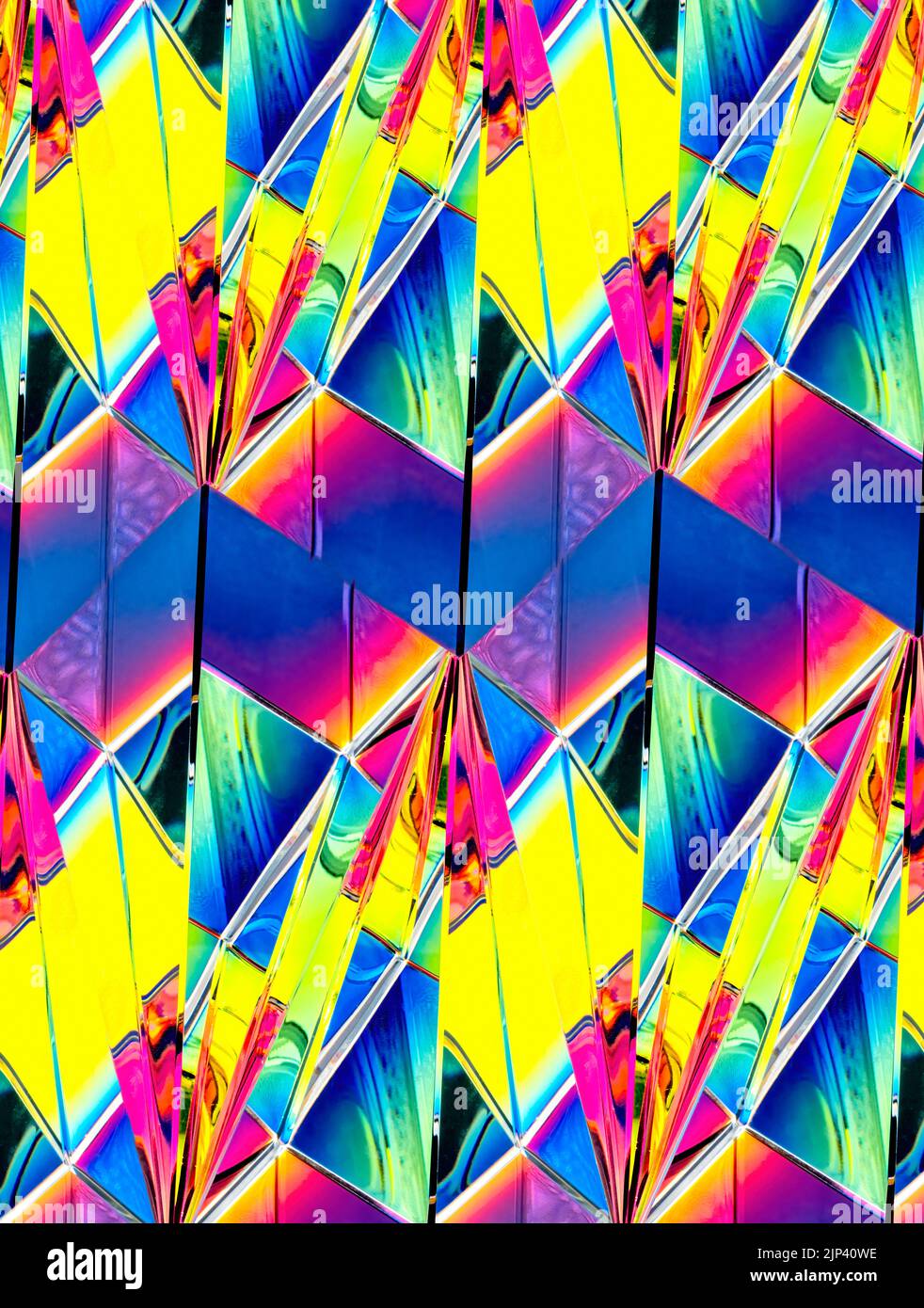 Glass pyramid prism with colorful light reflection Stock Photo - Alamy