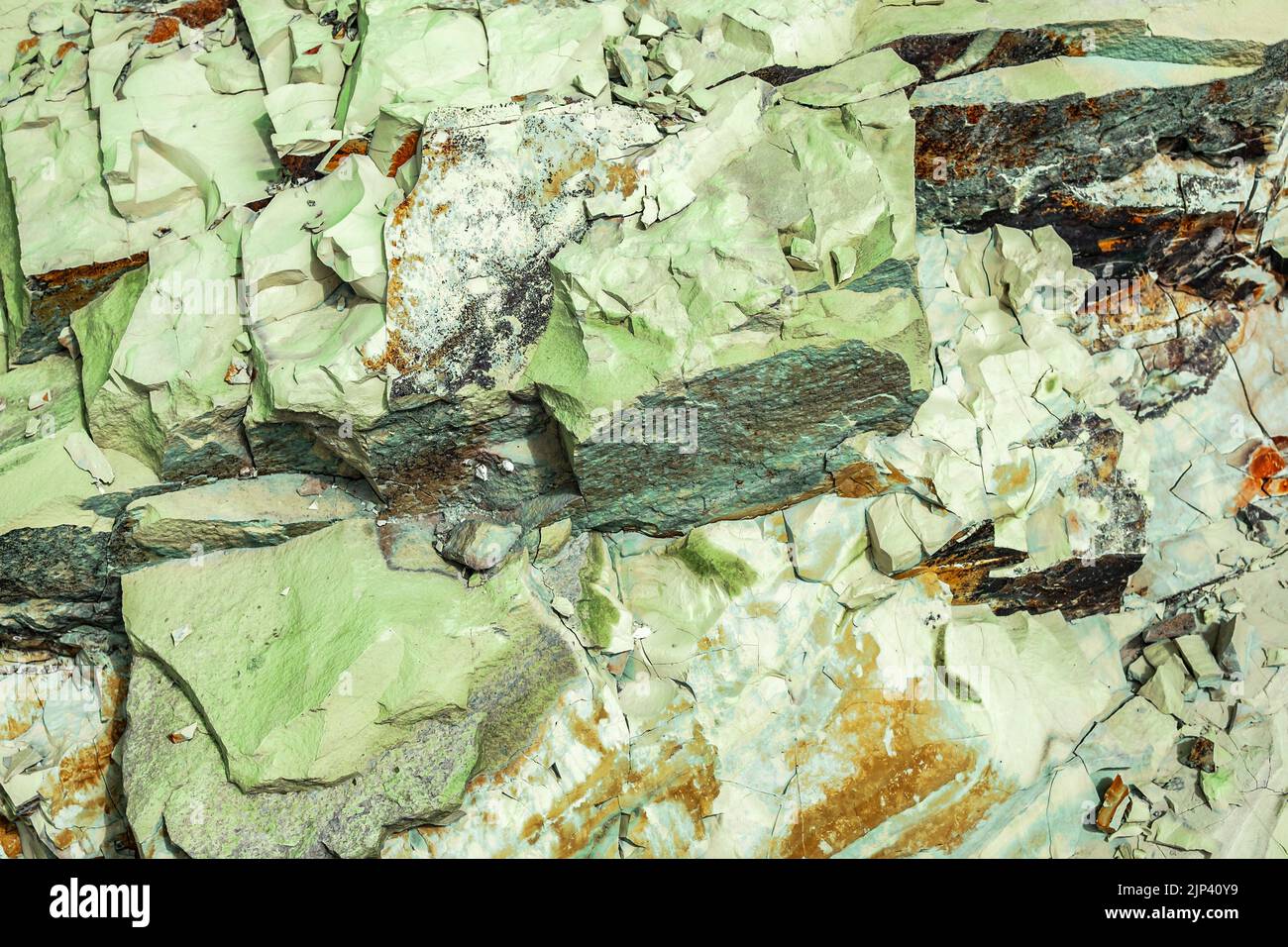 green natural rock texture, close view Stock Photo - Alamy