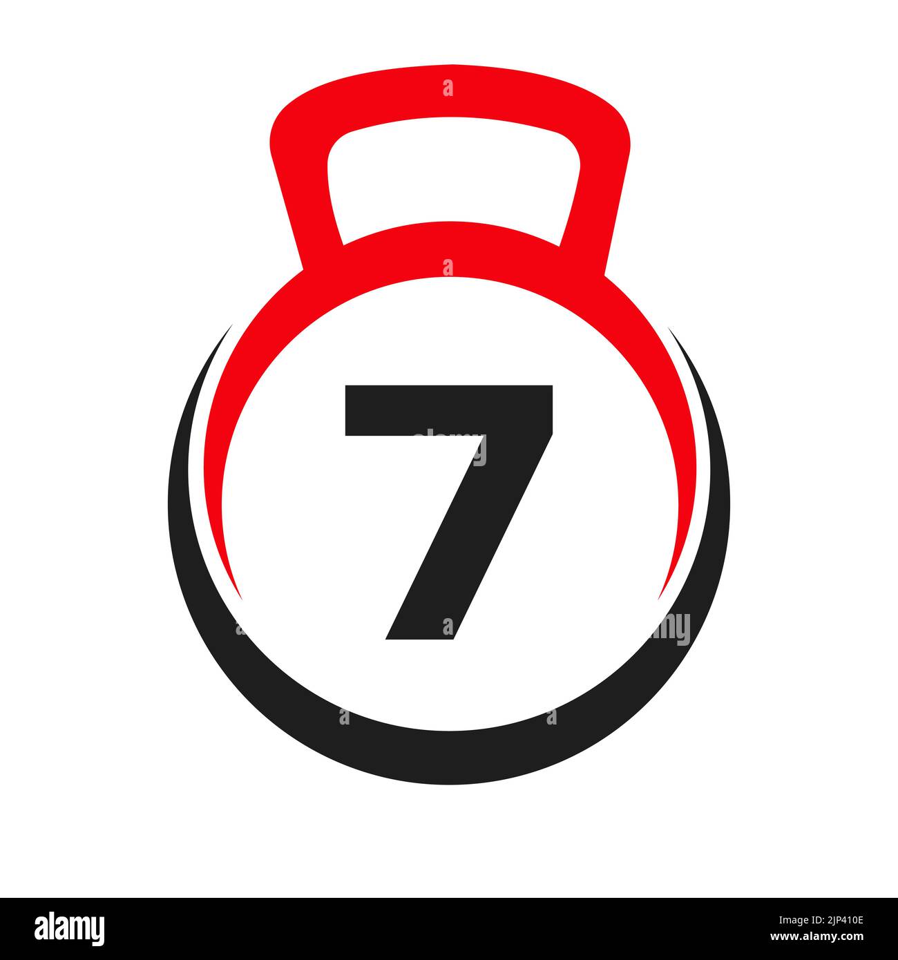 Letter 7 Fitness Gym Logo Vector Template. Fitness Logo Element on ...