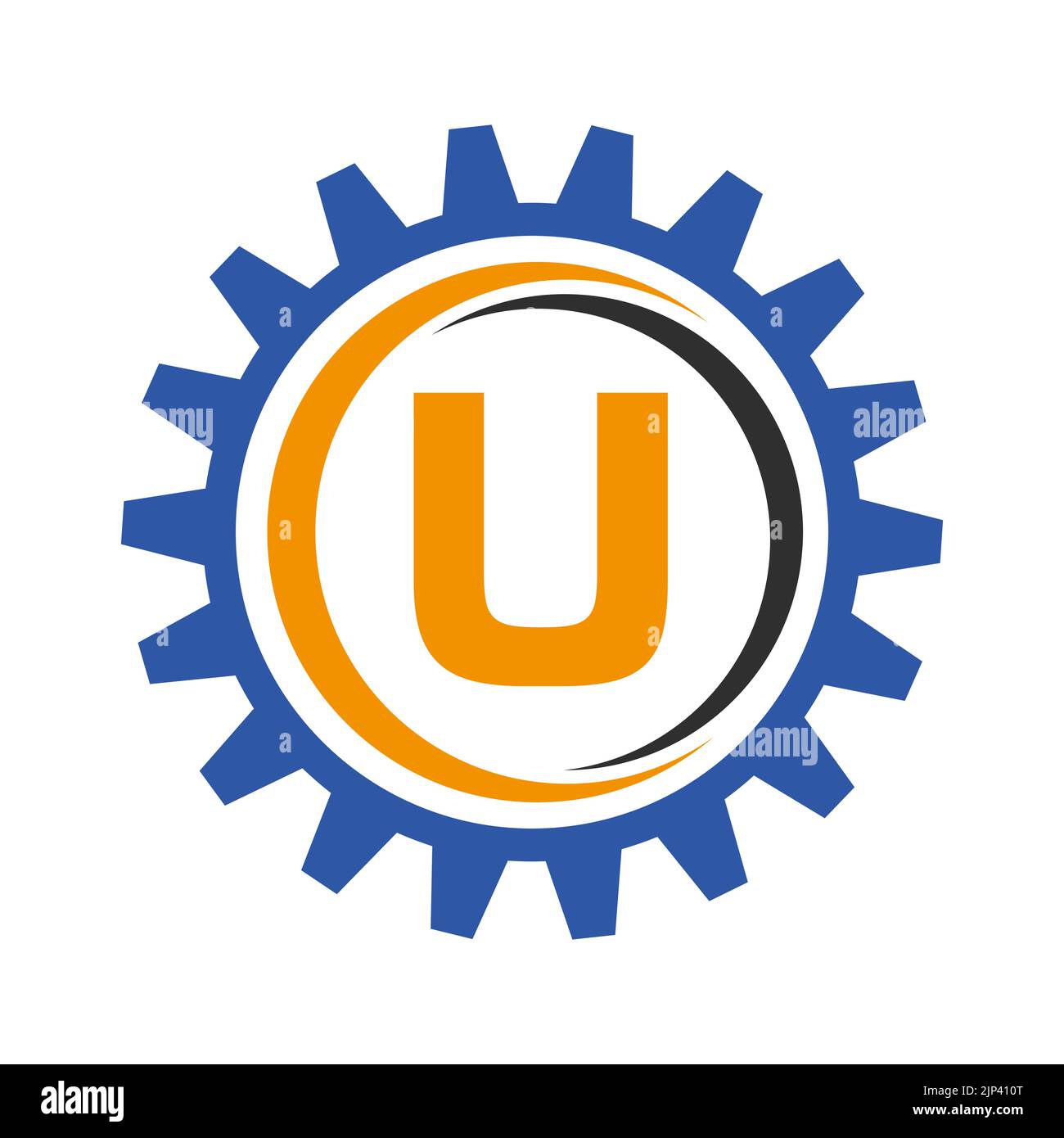 Letter U Gear Logo Design Template. Automotive Gear Logo for Business ...