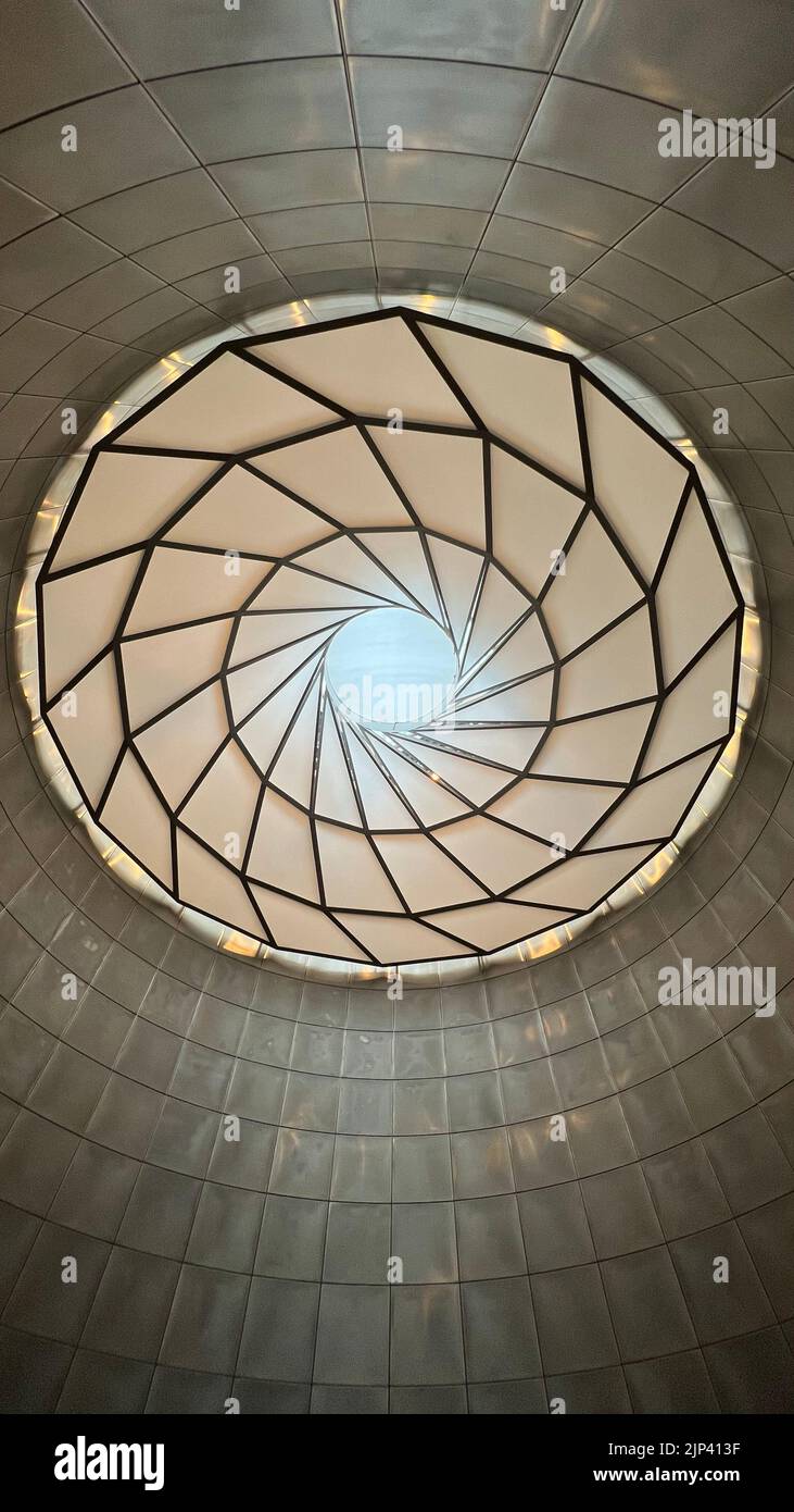 A vertical shot of the RCAF Hall of Tribute in Canadian aerospace ...