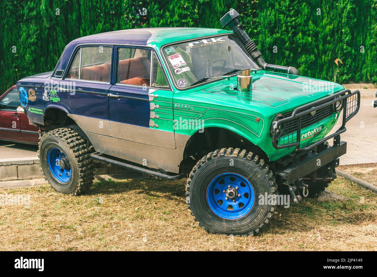 A Big hand made proto off-road car showed. Base Nissan Patrol Stock ...