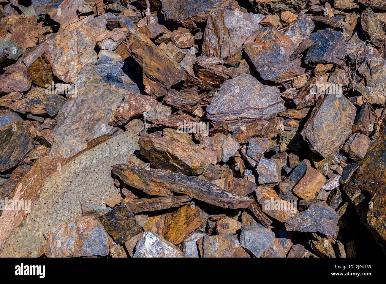 Mineral colored rocks, close view Stock Photo - Alamy