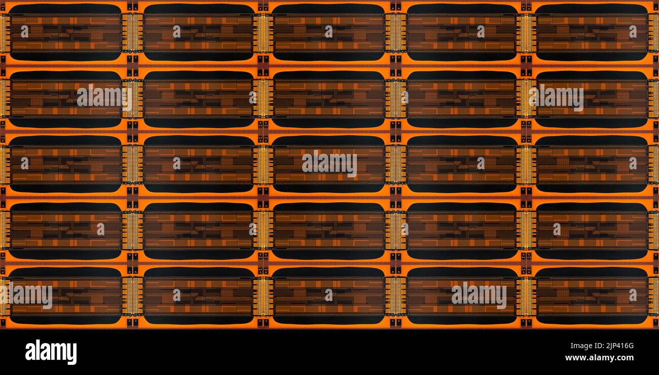 Nozzles of a color inkjet Printer head, abstract background Stock Photo ...