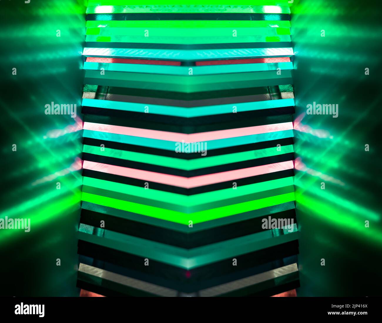 light through Stack of green Cast Acrylic Sheet Stock Photo - Alamy