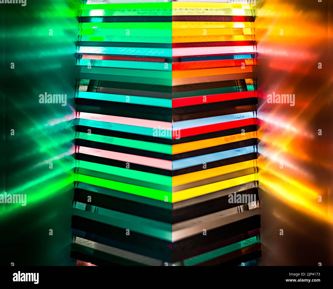 light through Stack of Cast Acrylic Sheet Stock Photo - Alamy