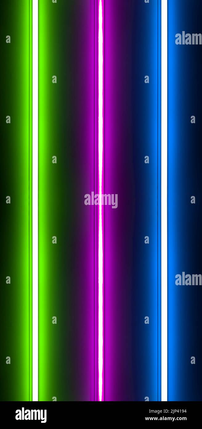 multicolour neon lights, glowing vertical line Stock Photo - Alamy