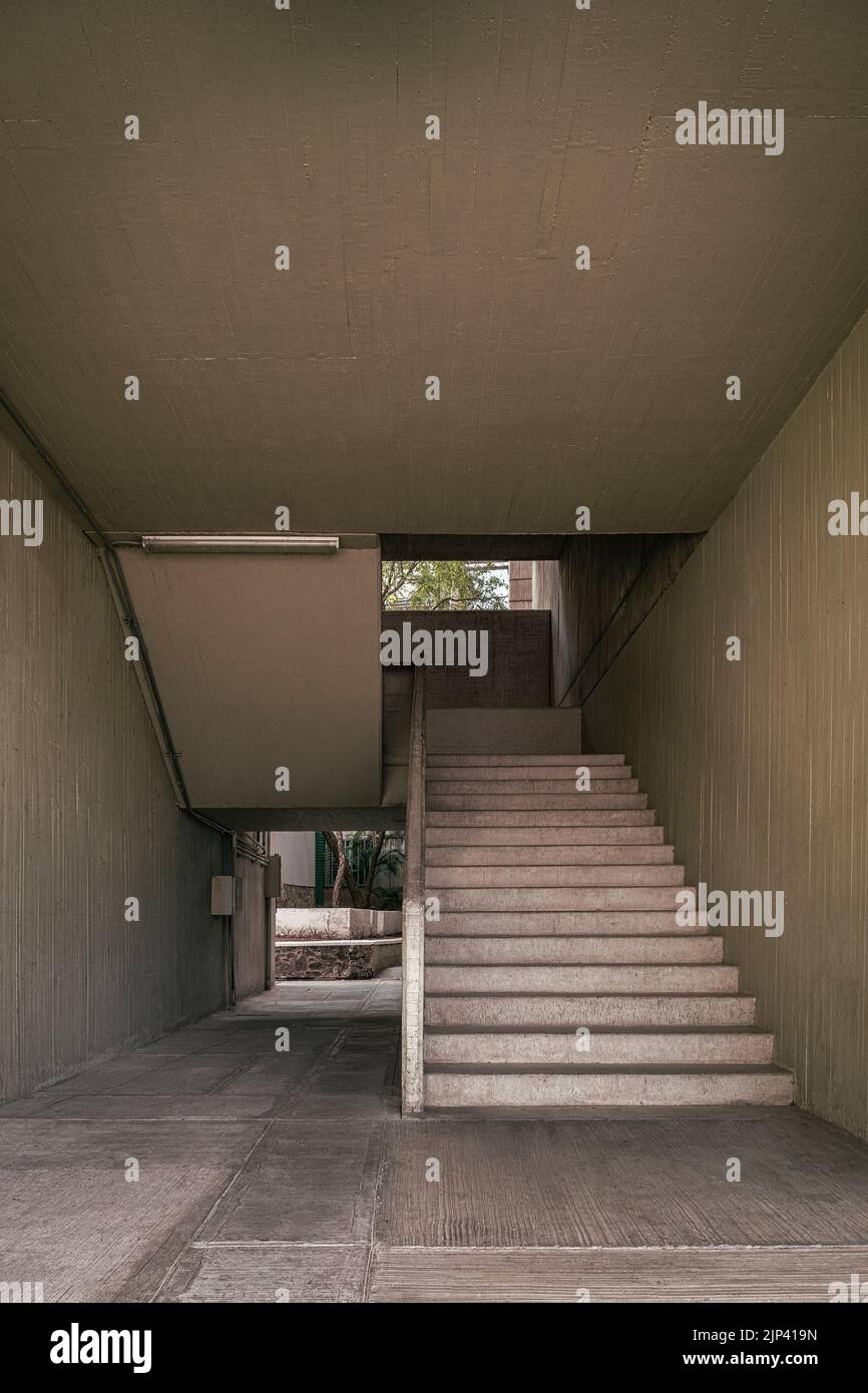 modern concrete architecture cement building brutalist , stairs of an ...