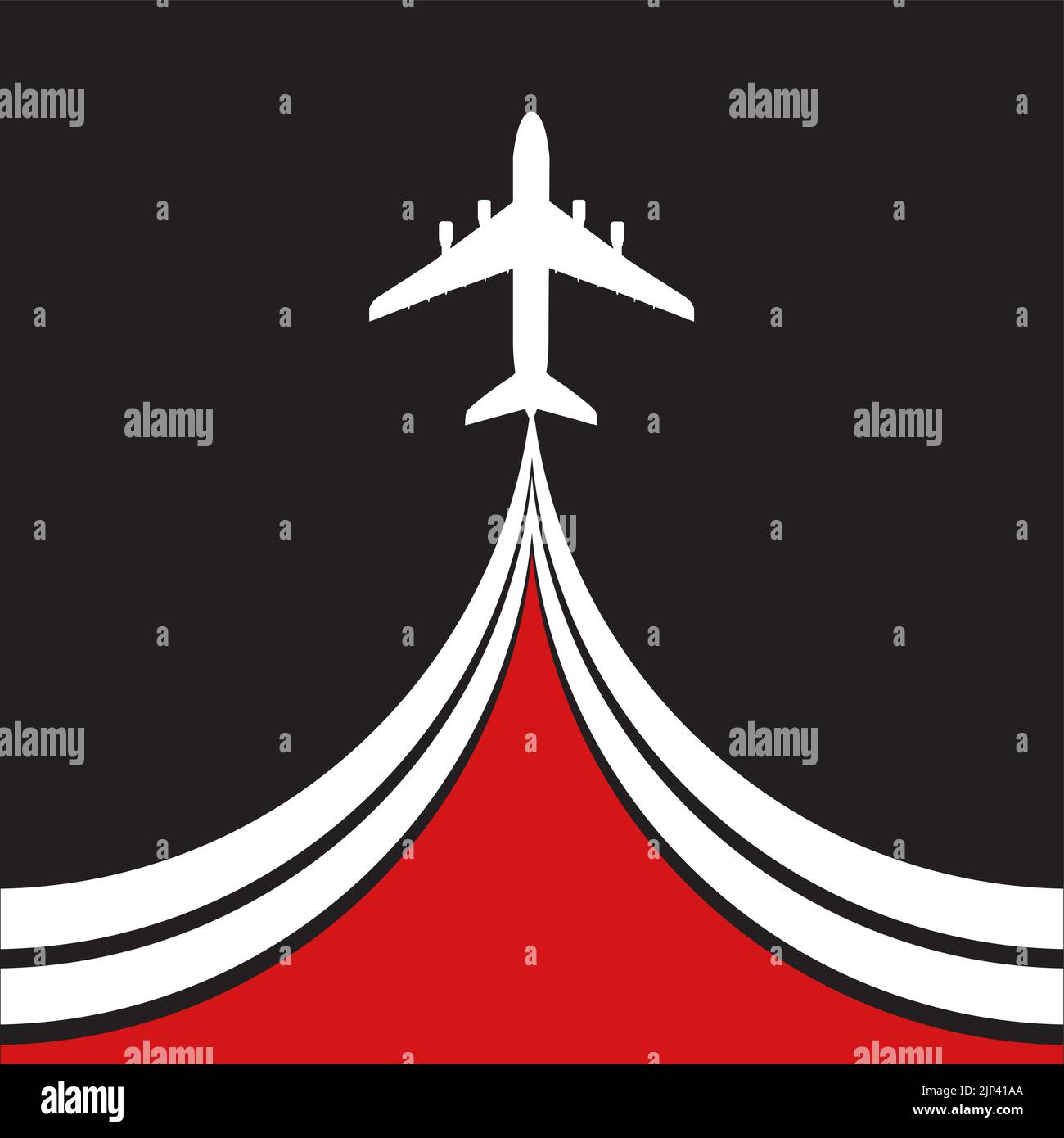 symbol airplane logo vector design Stock Vector Image & Art - Alamy