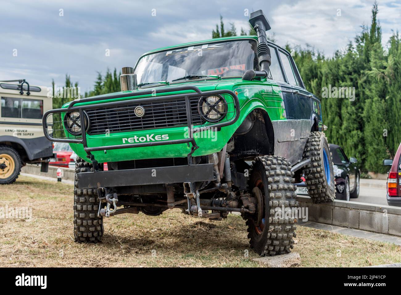A Big hand made proto off-road car showed. Base Nissan Patrol Stock ...